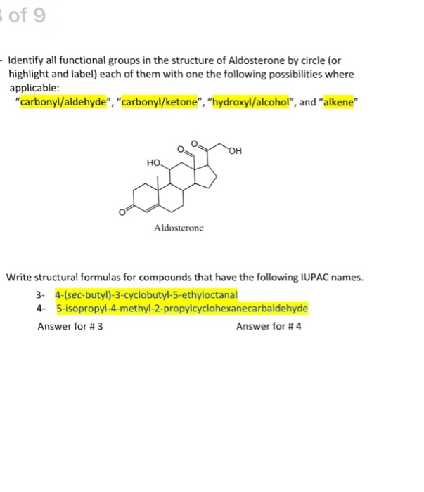 Solved: Identify All Functional Groups In The Structure Of... | Chegg.com