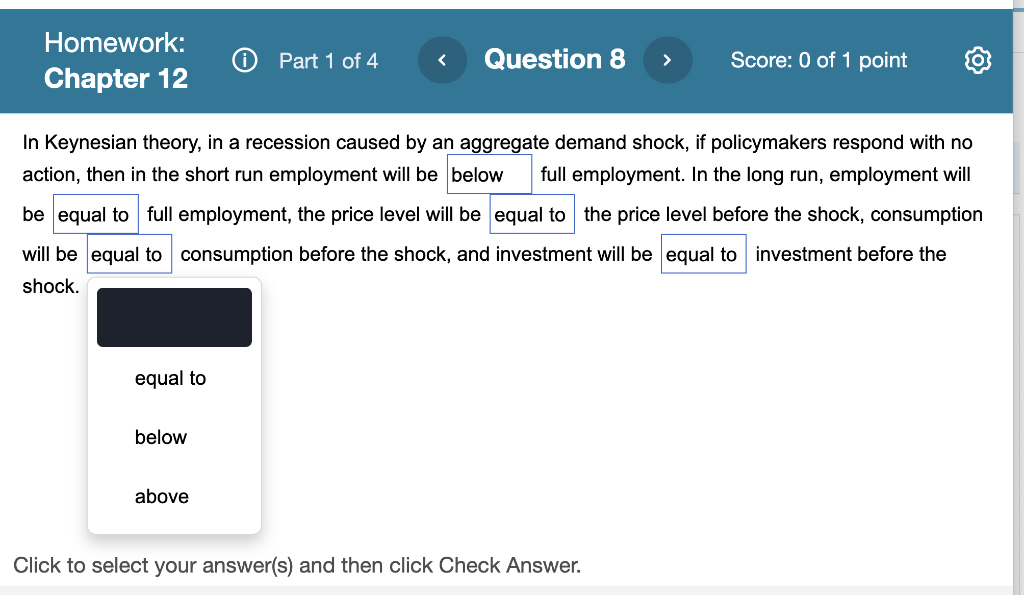 Solved Homework: Chapter 12 Part 1 of 2 | Chegg.com