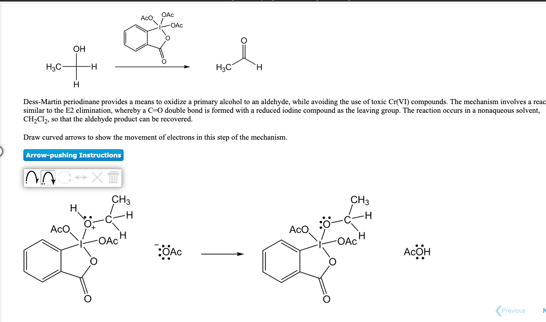 Solved Aco PAC IOAC НЭС -н Насан Dess-Martin periodinane | Chegg.com