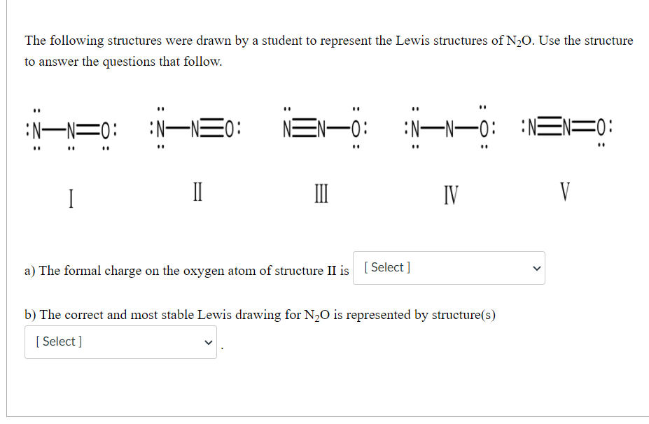 Solved The following structures were drawn by a student to | Chegg.com