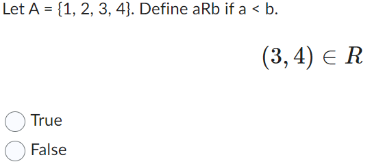 Solved Let A={1,2,3,4}. Define aRb if a | Chegg.com