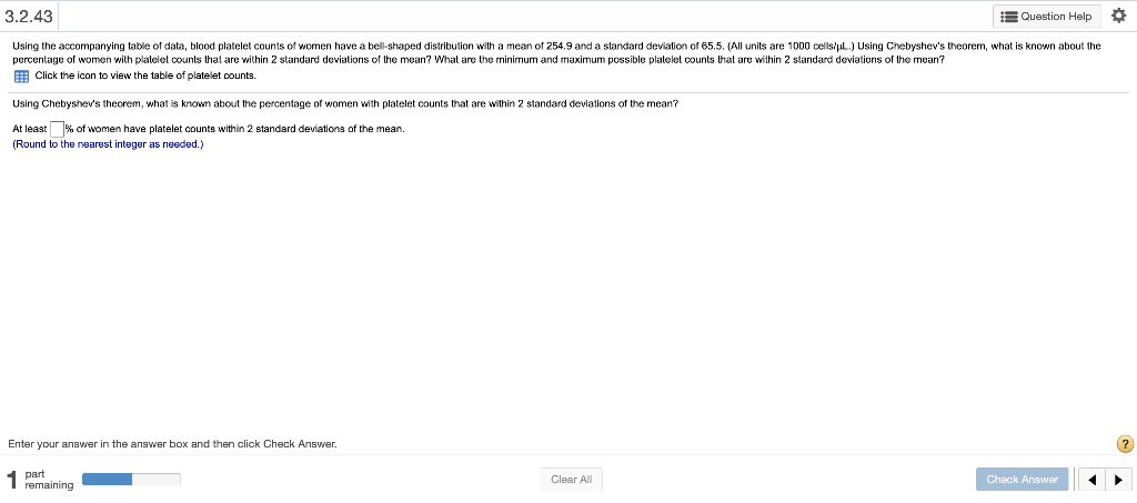Solved 3.2.43 Question Help Using the accompanying table of | Chegg.com