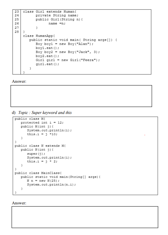 Solved 1. Given the following code. What is wrong with the | Chegg.com