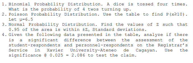 Solved 1. Binomial Probability Distribution. A dice is | Chegg.com