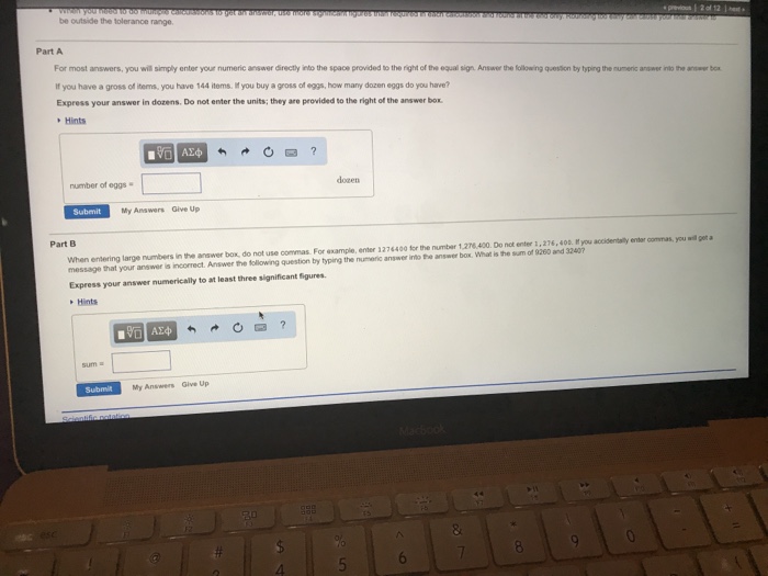 Solved be outside the tolerance range. Part A For most | Chegg.com