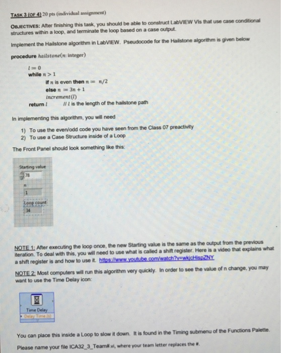 TASK?(ore 20 pts (individual assignment) OBJECTIVES: | Chegg.com
