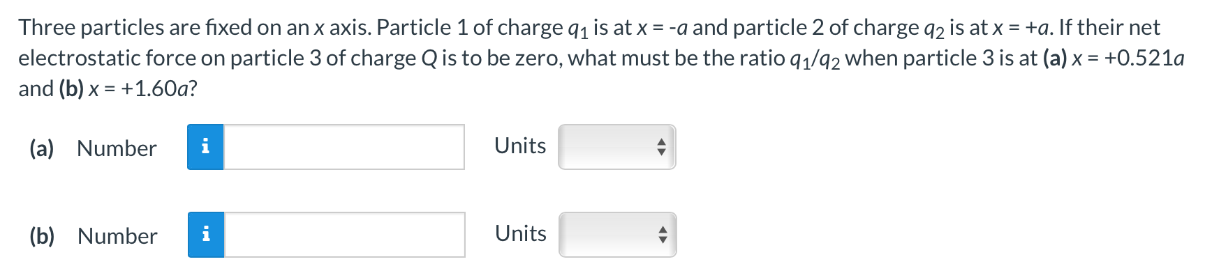 Solved Three particles are fixed on an x axis. Particle 1 of | Chegg.com