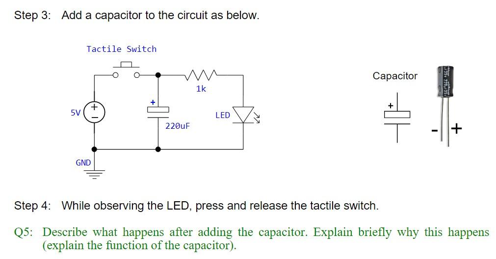 Capacitor Led Circuit