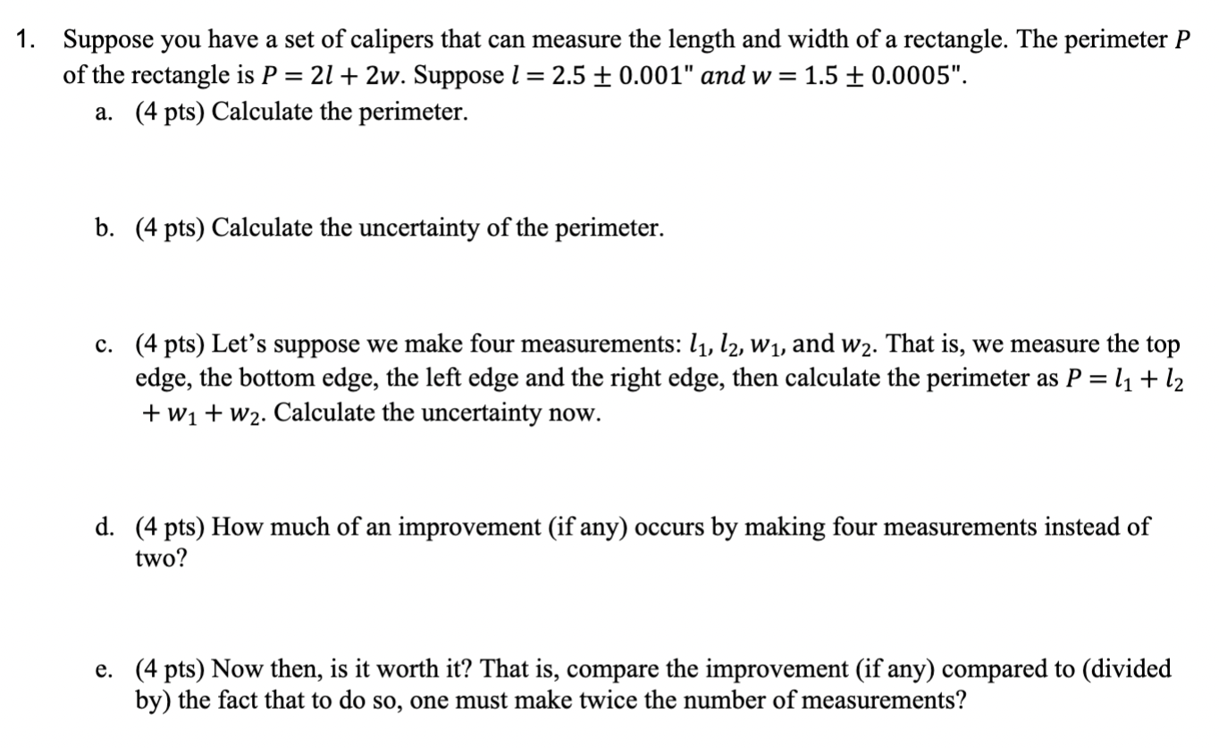 Solved Suppose you have a set of calipers that can measure | Chegg.com