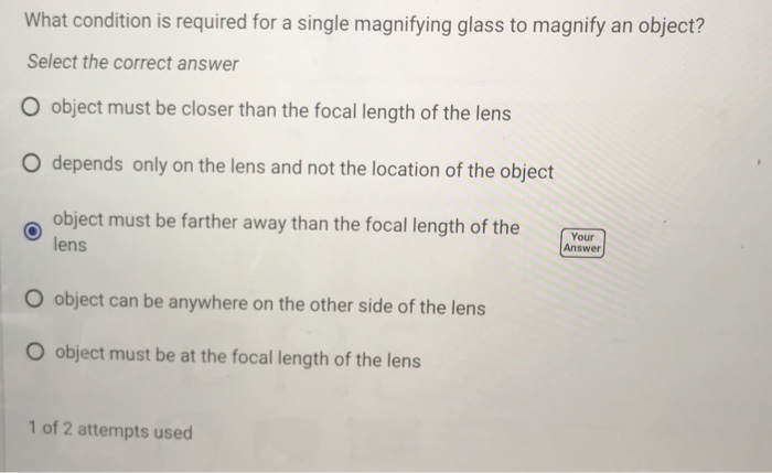 Solved If an object is moving toward you, to maintain focus, | Chegg.com