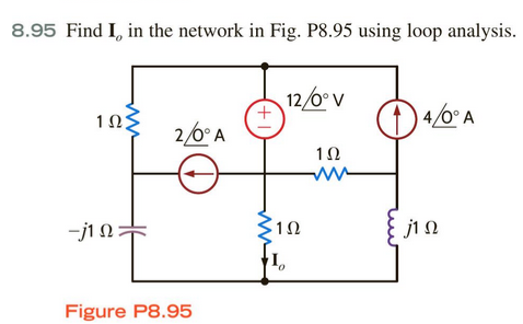 Solved 8.95 Find I, in the network in Fig. P8.95 using loop | Chegg.com