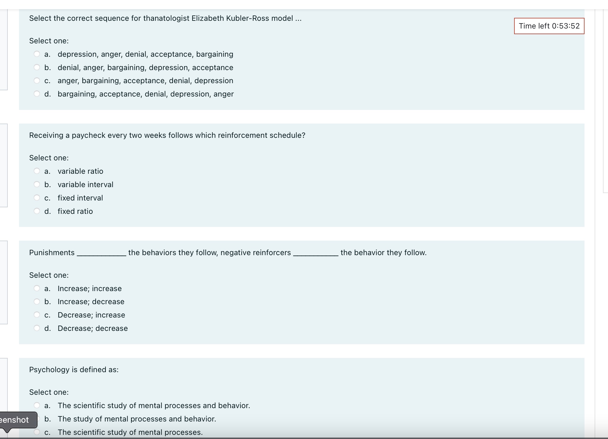 Solved Select the correct sequence for thanatologist | Chegg.com