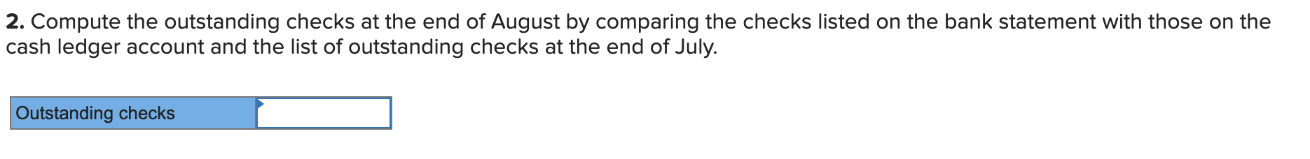 Solved The August, current year, bank statement for Allison | Chegg.com