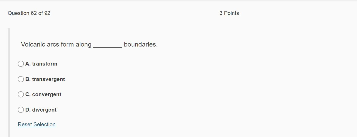 Solved Question 29 of 92 3 Points Cemented shells form | Chegg.com