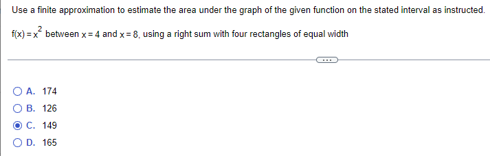 Solved Use a finite approximation to estimate the area under | Chegg.com
