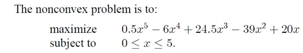 Solved Consider the following nonconvex problem, using x=2.5 | Chegg.com