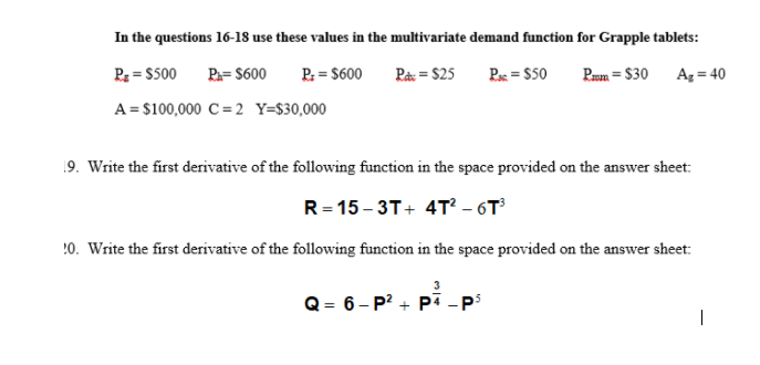Solved In the questions 16-18 use these values in the | Chegg.com