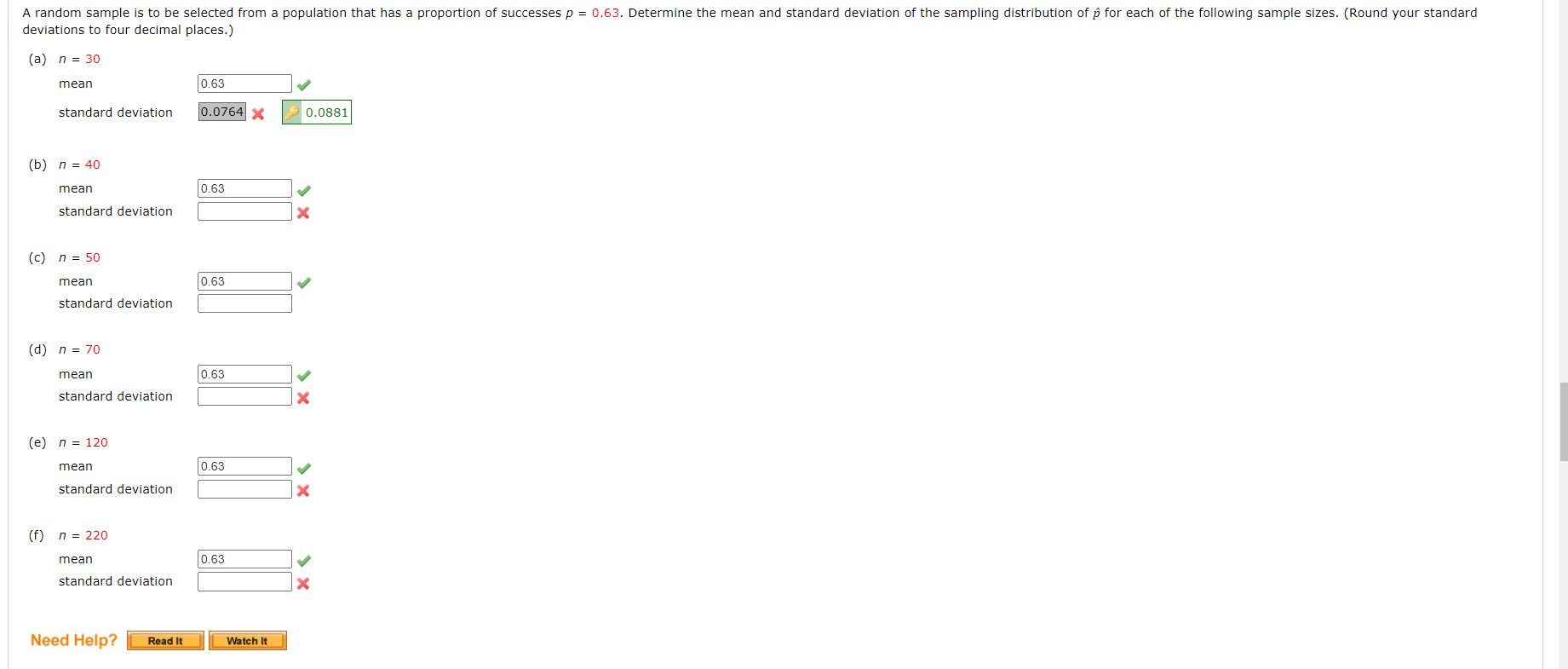 Solved deviations to four decimal | Chegg.com