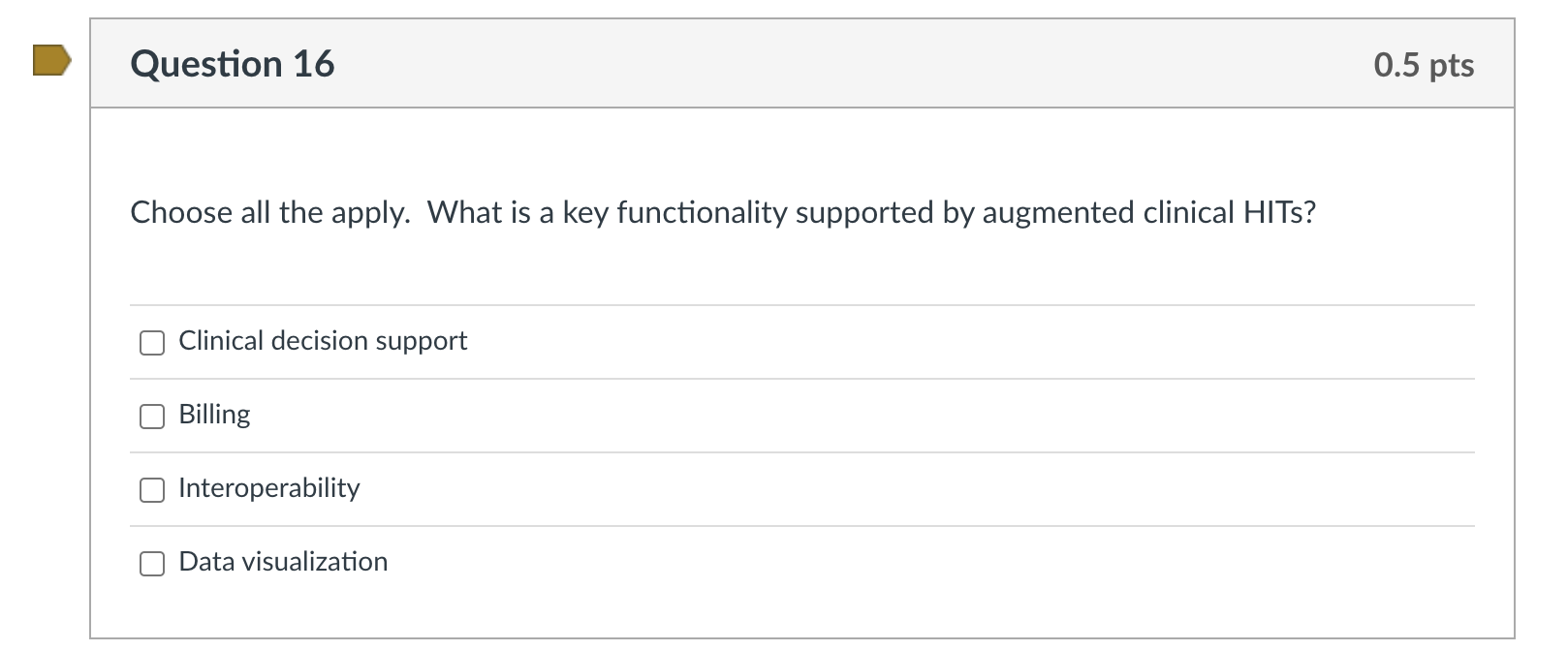 Solved Choose All The Apply What Is A Key Functionality