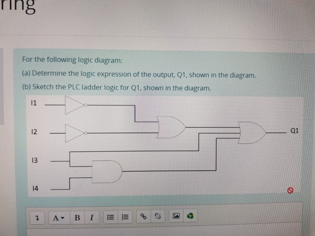 Solved For the following logic diagram: (a) Determine the | Chegg.com