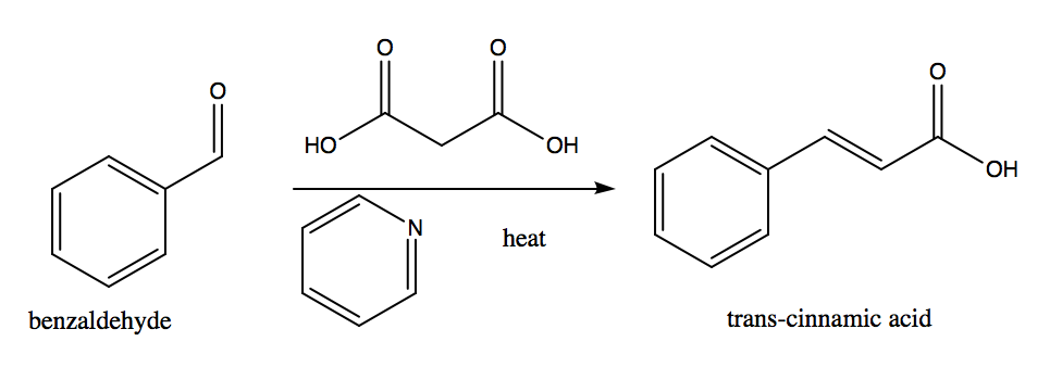 Solved C) C) но он он heat benzaldehyde trans-cinnamic acid | Chegg.com