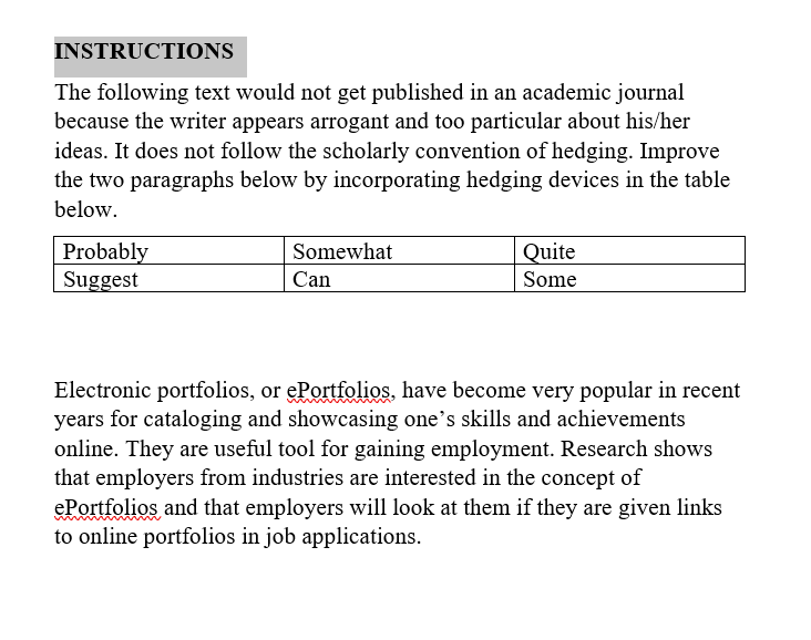 Solved Instructions The Following Text Would Not Get
