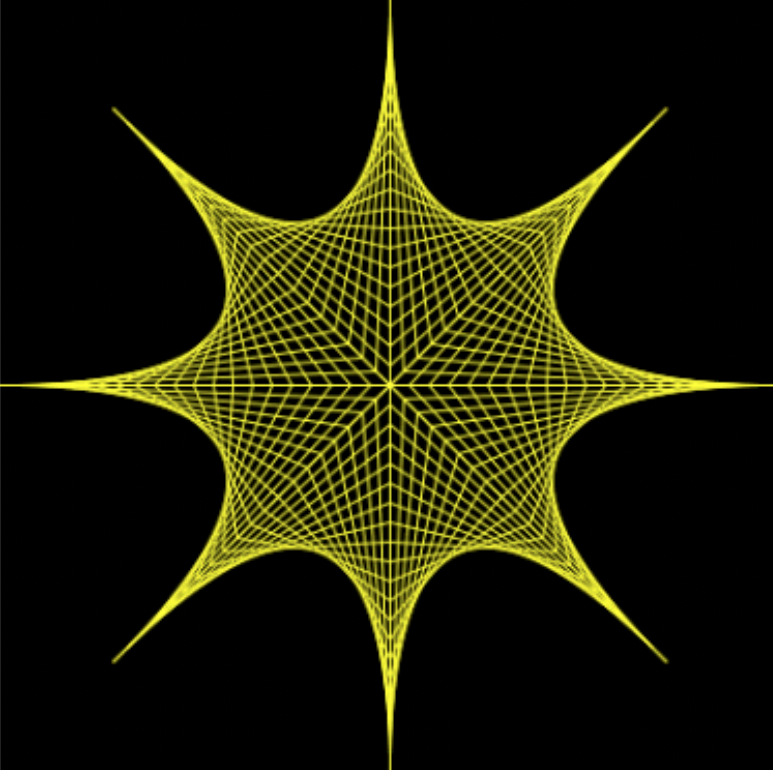 Need help on calculating how to draw eight pointed | Chegg.com