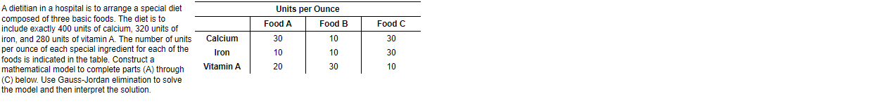 Solved A dietitian in a hospital is to arrange a special | Chegg.com