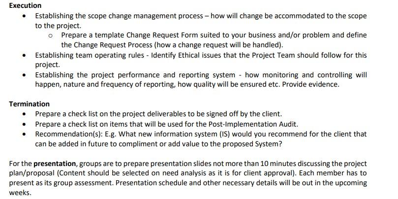 Solved You are required to prepare the IT Project Management | Chegg.com