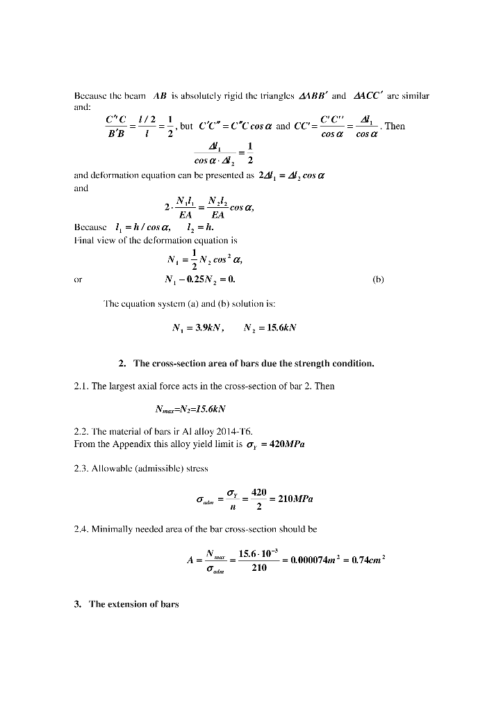 Solved Course work: Problem 1. Strength analysis of the | Chegg.com