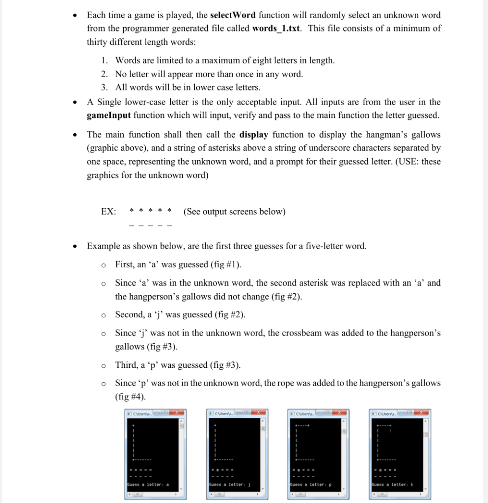 Solved Program Description: In this project, you will write | Chegg.com