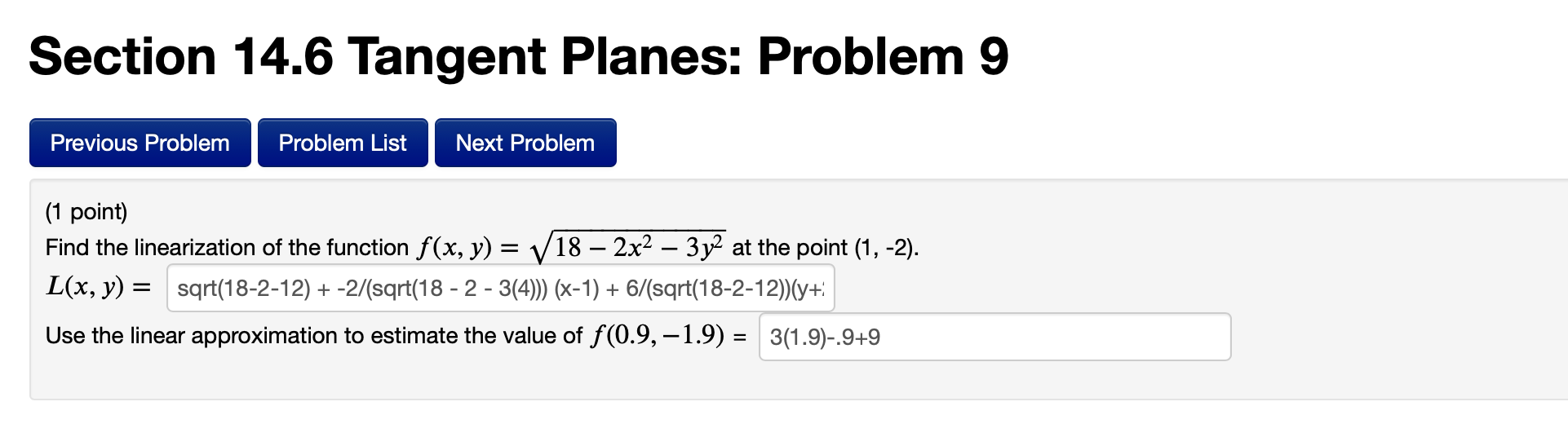 Solved Find The Linearization Of The Function