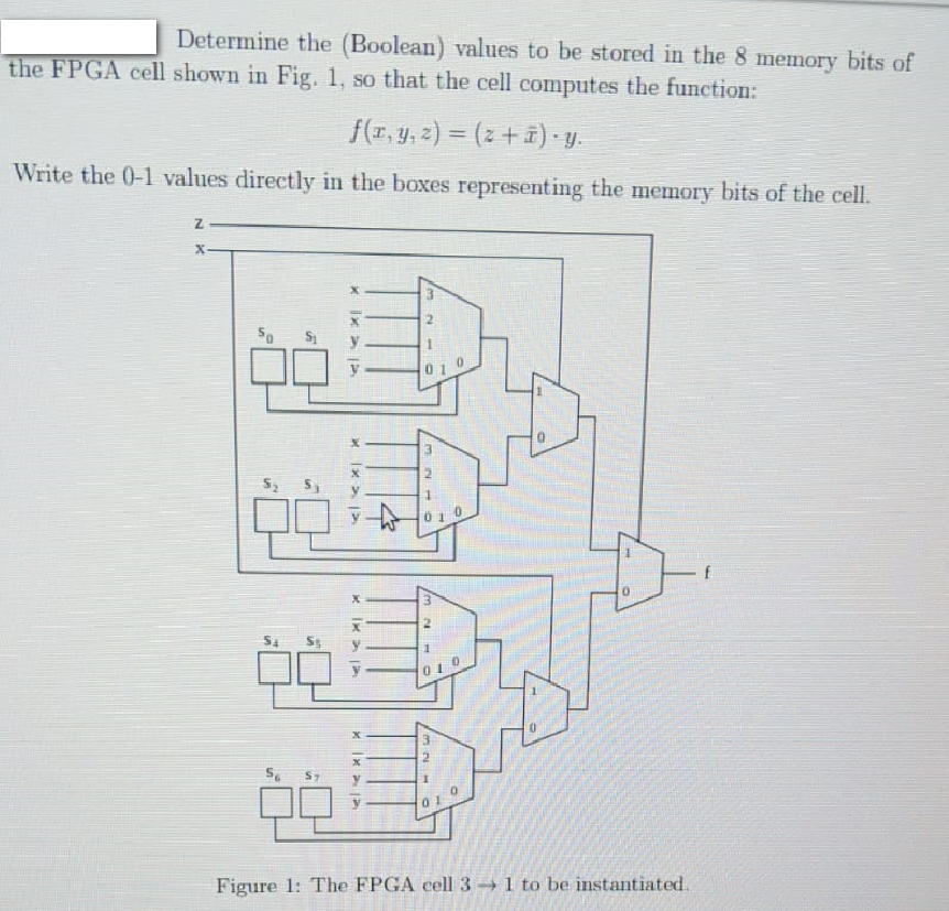 Solved Determine the (Boolean) values to be stored in the 8 | Chegg.com