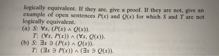 Solved 11. Let P(x) and Q(x) be open sentences containing | Chegg.com