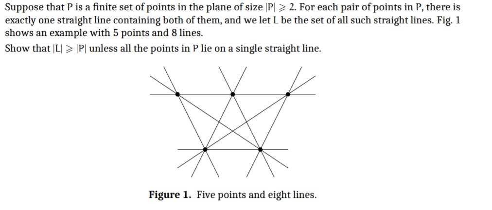 Solved Suppose that P is a finite set of points in the plane | Chegg.com
