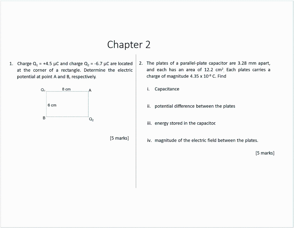 Solved Chapter 2 1. Charge Q2 = +4.5 uC and charge Q2 = -6.7 | Chegg.com