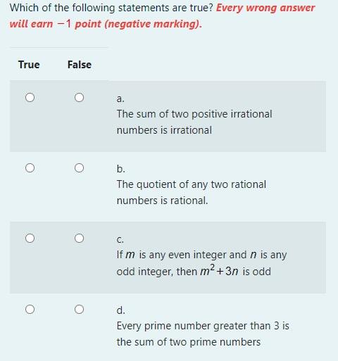 Solved Which of the following statements are true? Every | Chegg.com