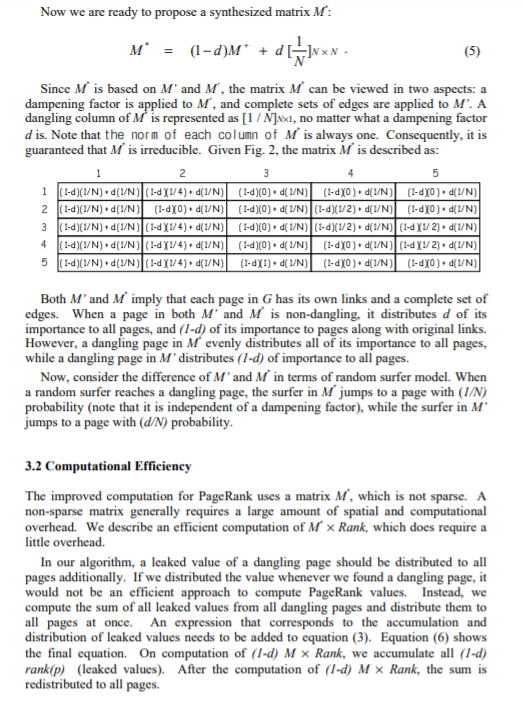 Solved Topic Page Rank Question: 1) Importance+ working of | Chegg.com | Chegg.com