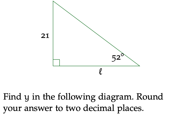 Solved Find y in the following diagram Is there a specific | Chegg.com