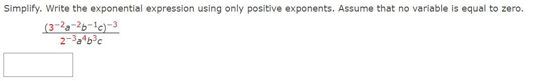 Solved Simplify. Write the exponential expression using only | Chegg.com