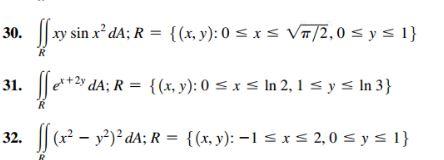 Solved 25–35. Double integrals Evaluate each double integral | Chegg.com