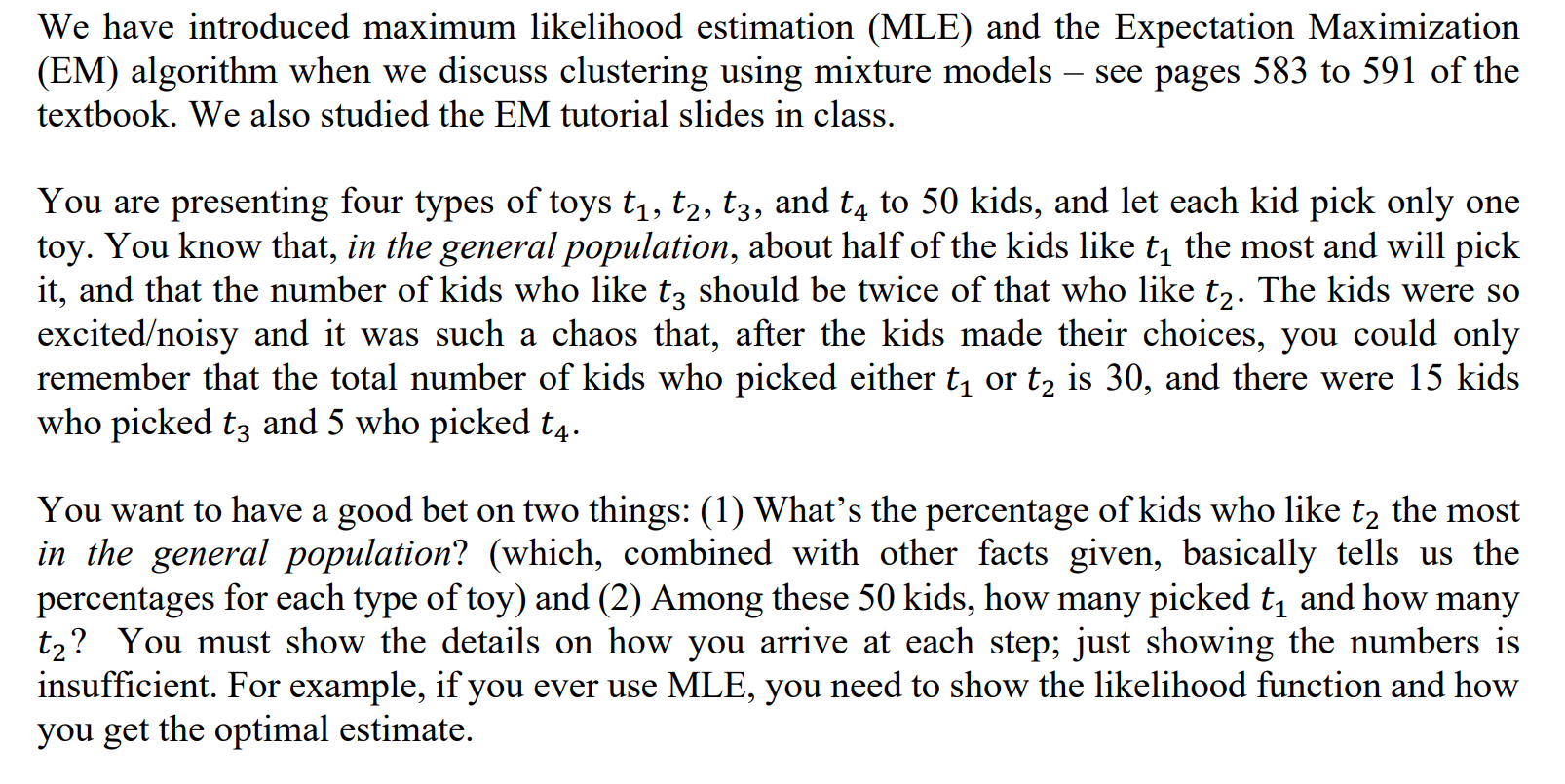 Solved We have introduced maximum likelihood estimation | Chegg.com