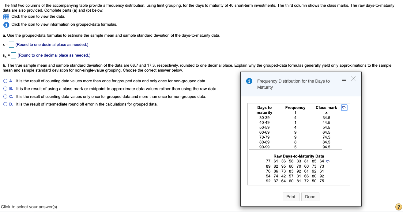Solved The first two columns of the accompanying table | Chegg.com