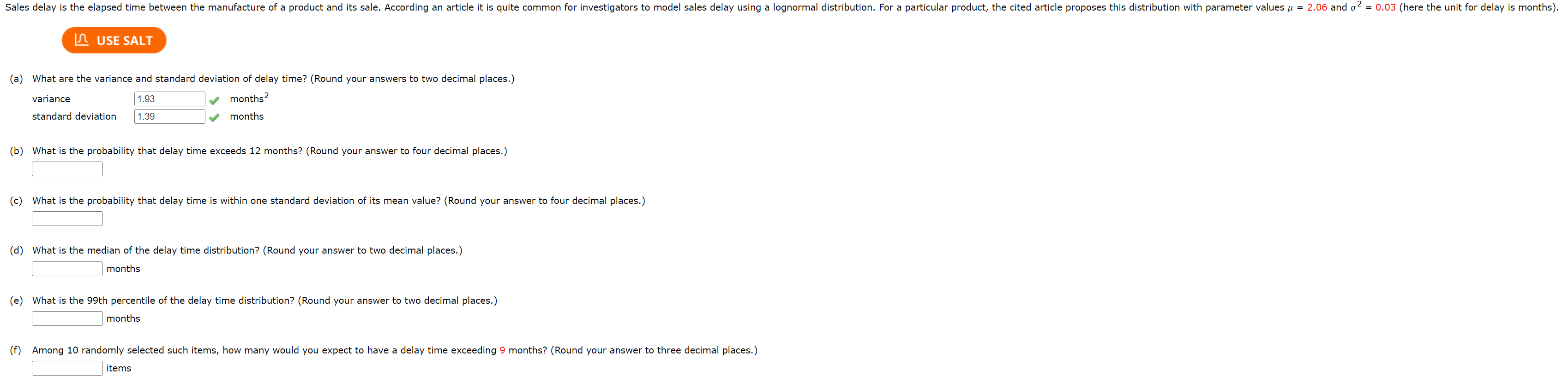 Solved Sales delay is the elapsed time between the | Chegg.com