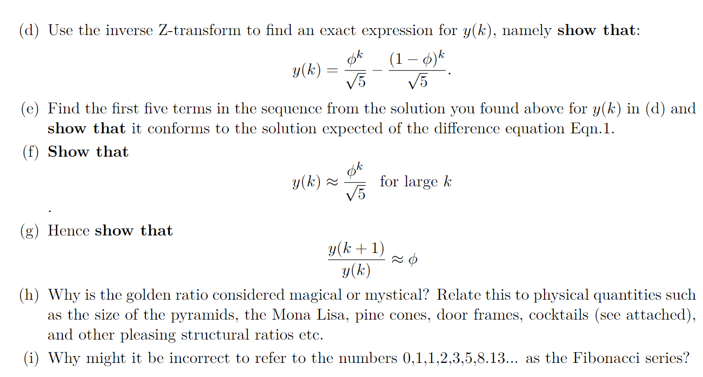 Solved . Making cocktails with the Z-transform: The very | Chegg.com