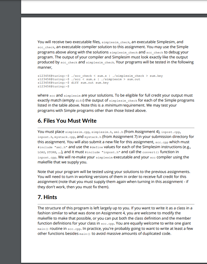 Solved In the Simplesim assignment, we introduced a | Chegg.com