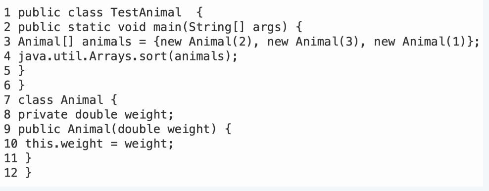 Solved 1 public class TestAnimal 2 public static void | Chegg.com