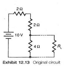 Solved For the circuit in Exhibit 12.13, the load resistor, | Chegg.com