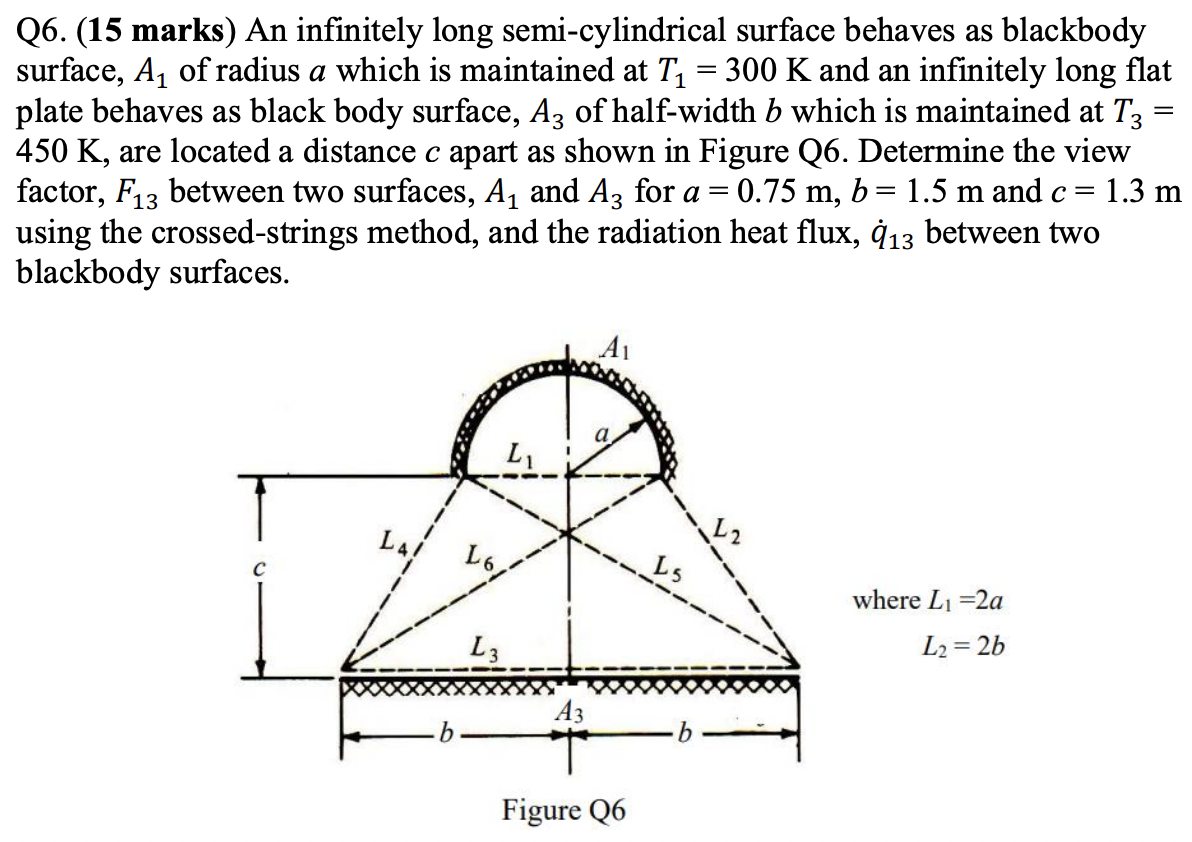 Solved Q6. (15 marks) An infinitely long semi-cylindrical | Chegg.com
