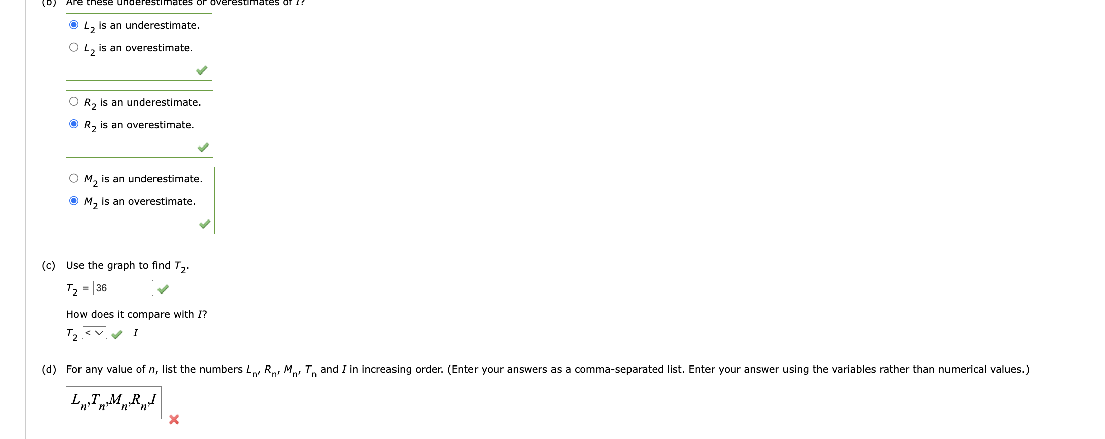 Solved Let I = 4 f(x) | Chegg.com